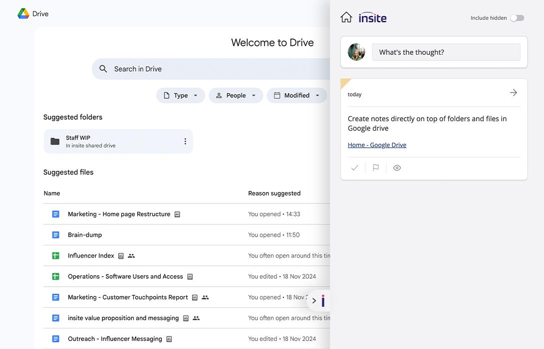 Using insite | Insite